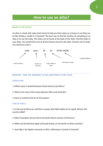 How to use an atlas | Teaching Resources