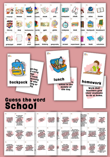 School. Guess the word | Teaching Resources