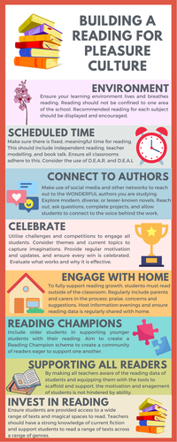 Reading for Pleasure Culture Guide | Teaching Resources Reading for Pleasure Culture Guide | Teaching Resources