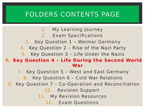 Eduqas History Germany 1919-1991 - Key Question 4: Life During the ...