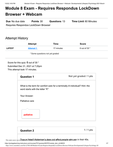 PSYC 140 Module 8 Exam Questions and Answers- Portage Learning ... PSYC 140 Module 8 Exam Questions and Answers- Portage Learning ...