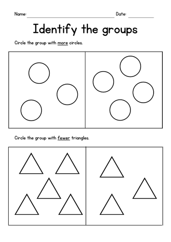 Identifying Groups Worksheets | Teaching Resources