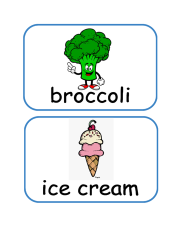 FOOD VOCABULARY | Early Years | ESL | Flashcards | Teaching Resources