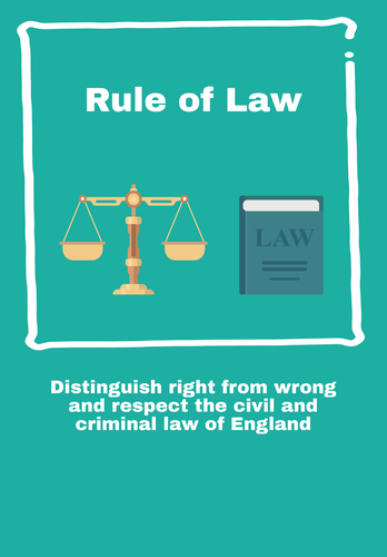 British Values - Rule of Law Poster | Teaching Resources British Values - Rule of Law Poster | Teaching Resources