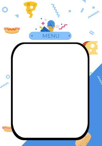Blank menu template | Teaching Resources Blank menu template | Teaching Resources