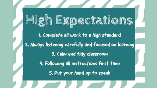 Expectations and Rules | Teaching Resources