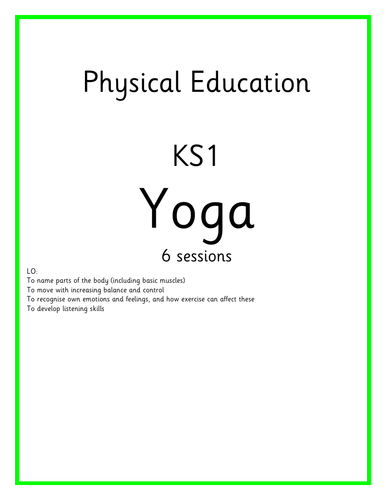 KS1 PE Planning - Gymnastics - Yoga | Teaching Resources