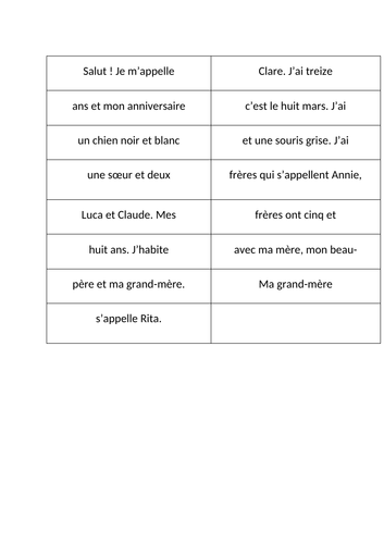 French dominoes | Teaching Resources