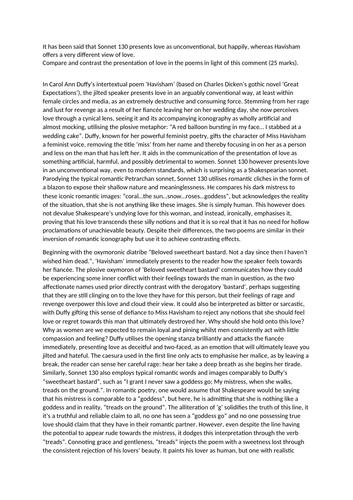 Alevel English Comparison Poetry Essay | Teaching Resources