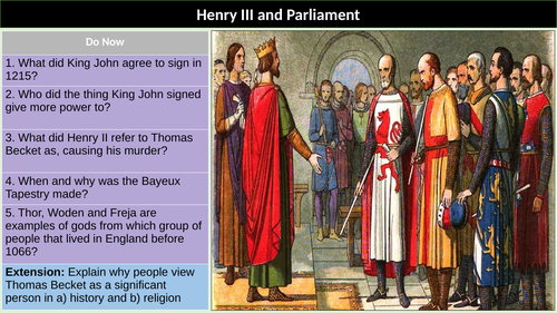 Henry III Parliament | Teaching Resources