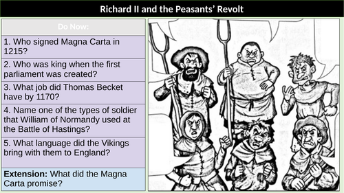 Richard II the Peasants Revolt | Teaching Resources