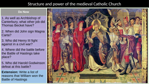 Medieval Catholic Church | Teaching Resources