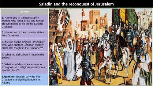 Saladin reconquest of Jerusalem | Teaching Resources