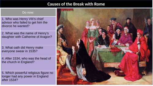 Break with Rome Causes | Teaching Resources