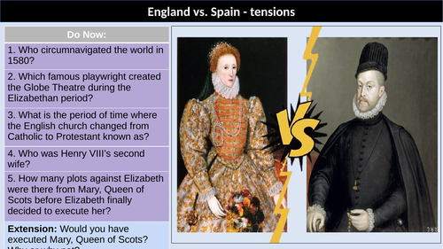 England Spain Conflict | Teaching Resources