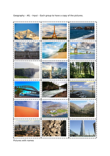 Comparing Human and Physical Feature (Geography) | Teaching Resources