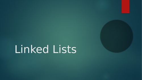 Linked Lists (A Level) | Teaching Resources