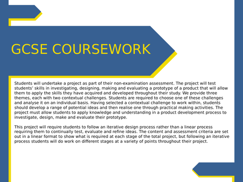 Gcse Coursework Presentation Teaching Resources
