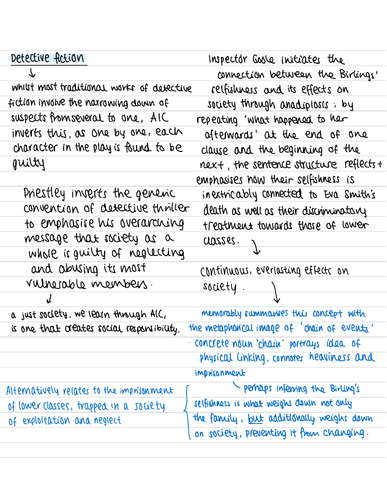 AN INSPECTOR CALLS GRADE 9 NOTES (GCSE English) | Teaching Resources AN INSPECTOR CALLS GRADE 9 NOTES (GCSE English) | Teaching Resources