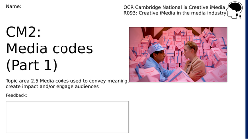 CM2 - Media codes (Part 2) Workbook | Teaching Resources