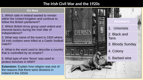 The Irish Civil War | Teaching Resources
