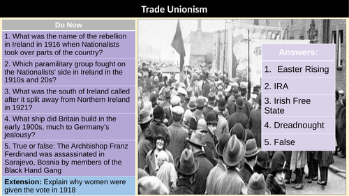 Trade unionism | Teaching Resources