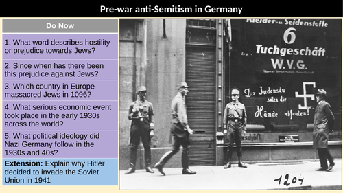 anti-Semitism Germany Pre-war | Teaching Resources