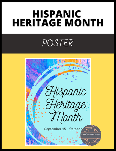 Hispanic Heritage Month Poster | Teaching Resources