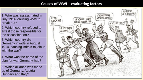 Causes of WWI | Teaching Resources