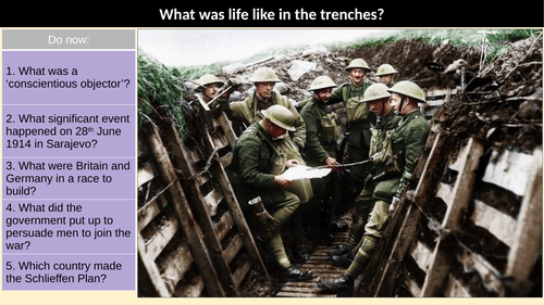 Fighting in the trenches WW1 | Teaching Resources