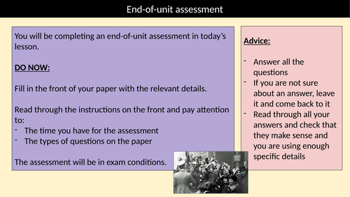 WW1 Assessment | Teaching Resources
