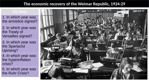 German Economic Recovery | Teaching Resources