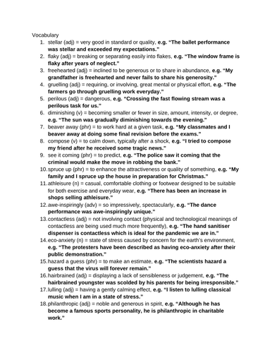 GCSE vocabulary (2) | Teaching Resources