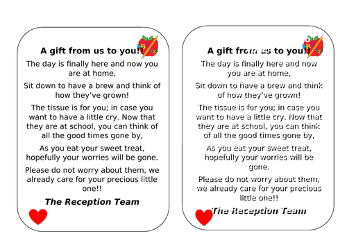 First Day of School Poem for Parents | Teaching Resources First Day of School Poem for Parents | Teaching Resources