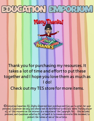 Boho rainbow date display | Teaching Resources