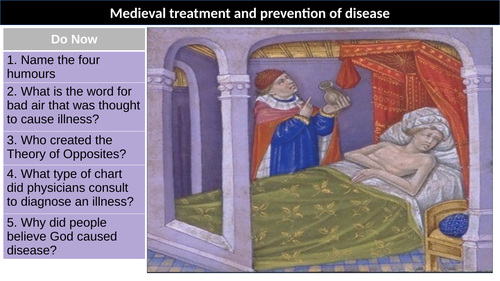 Medieval Medicine Treatment prevention | Teaching Resources