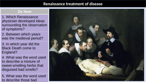 Renaissance treatment of disease | Teaching Resources