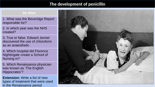 Medicine in modern Britain Penicillin | Teaching Resources