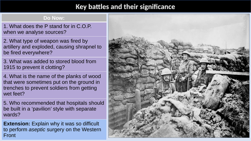 Western Front Key Battles | Teaching Resources
