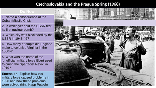 Prague Spring Czechoslovakia | Teaching Resources