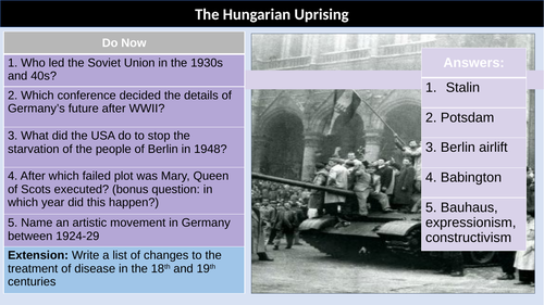 Cold War Hungarian Uprising | Teaching Resources