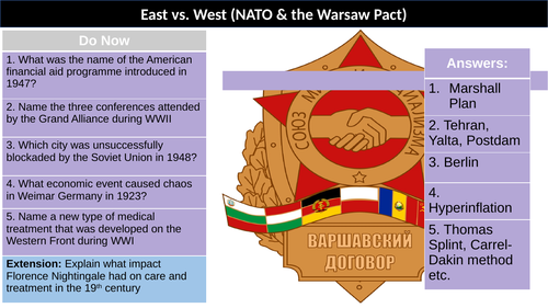 NATO Warsaw Pact | Teaching Resources