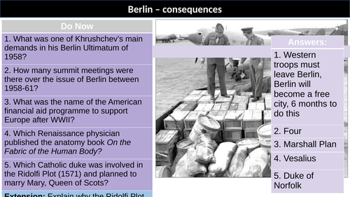 Cold War Berlin Wall | Teaching Resources