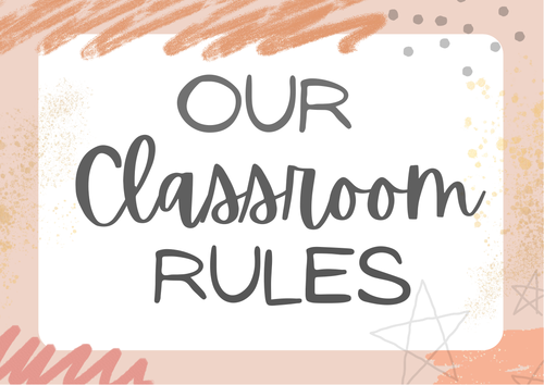 Classroom Rules (Values) | Teaching Resources