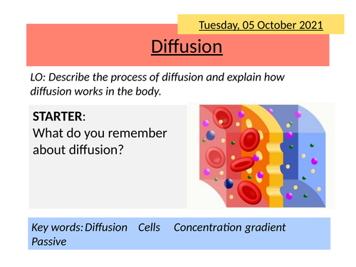 AQA Diffusion & factors affecting rate | Teaching Resources AQA Diffusion & factors affecting rate | Teaching Resources