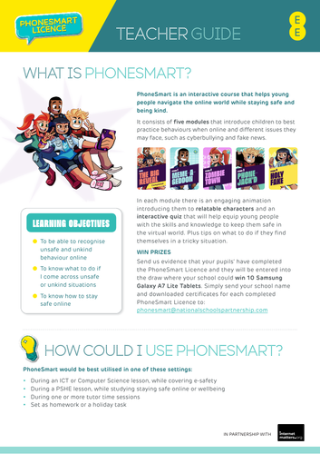 EE's PhoneSmart | Teaching Resources