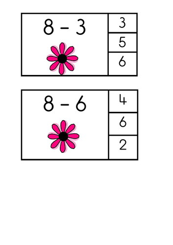Flower Subtraction | Teaching Resources