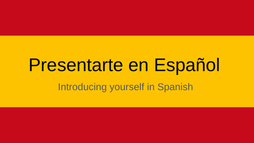 Presentarte en Español | Teaching Resources