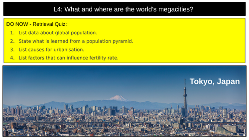 Megacities IGCSE | Teaching Resources