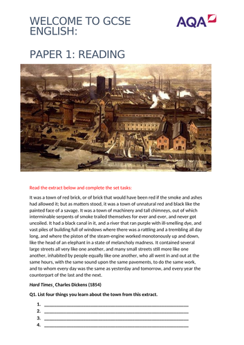 Introduction to GCSE English - inference and language analysis ...